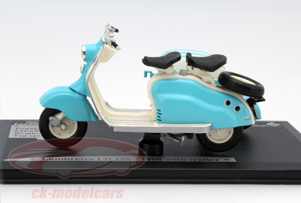 Solido 1:18 Lambretta LD 125 with trailer Year 1956 turquoise / white ...