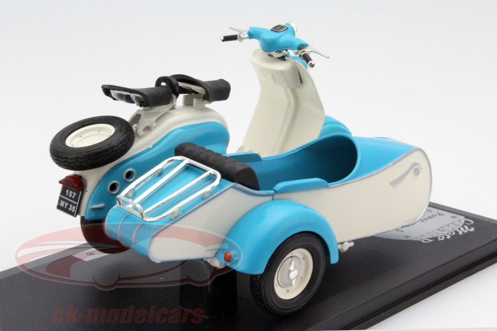 Solido 1:18 Lambretta LD 125 with sidecar Year 1958 turquoise / white ...