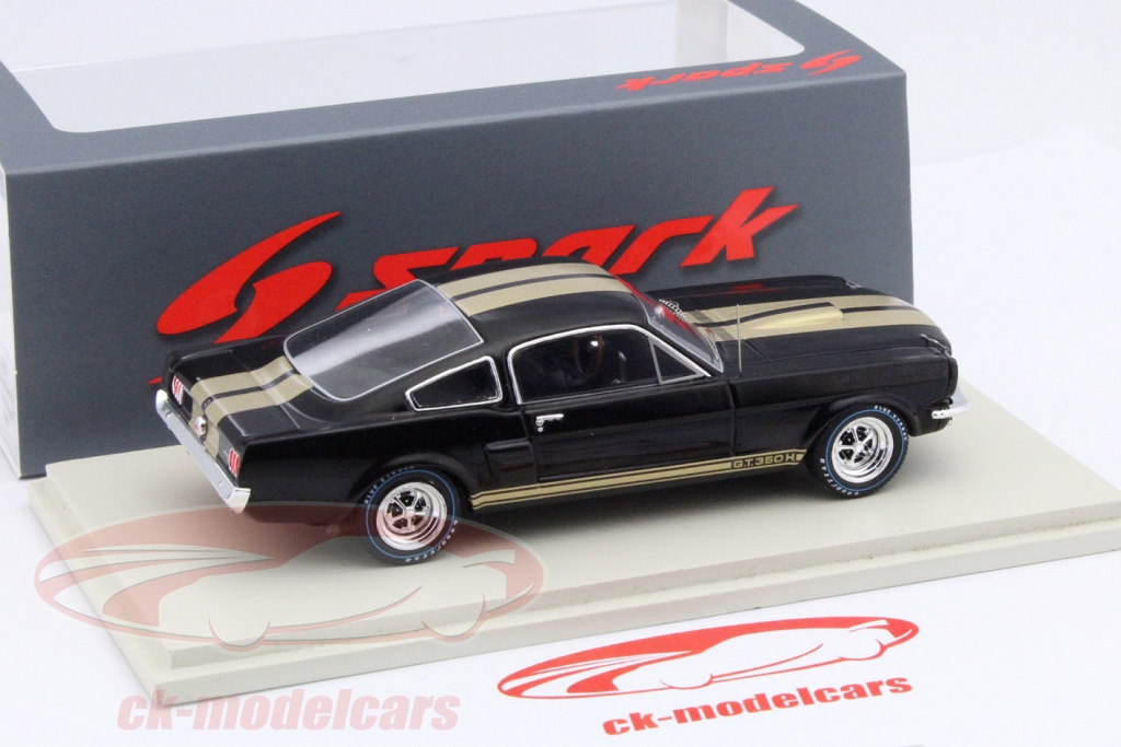 Spark 1:43 Mustang Shelby G.T.350 Hertz Year 1966 black / gold S2637 ...