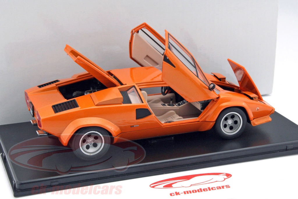 Leo Models 1:24 Lamborghini Countach LP 400 S Year 1982 orange MAG FW42 ...