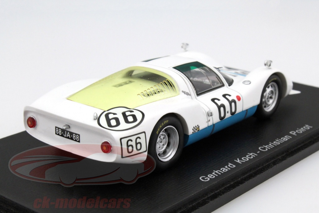 Spark 1:43 Porsche 906 Carrera 6 #66 24h LeMans 1967 Poirot, Koch S4744 model car S4744 ...