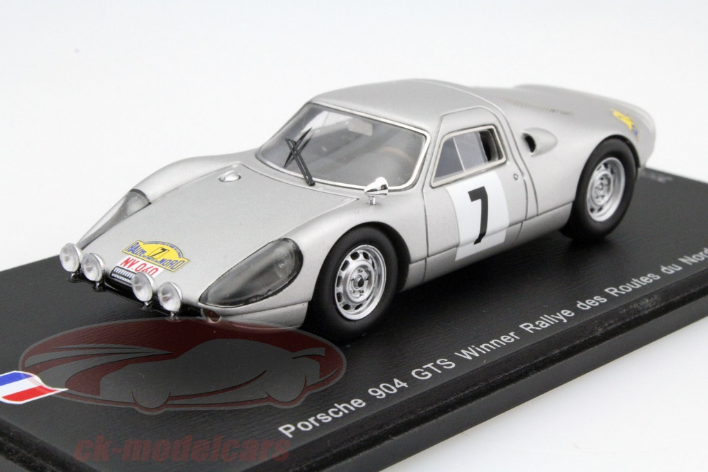 Spark 1:43 保时捷 904 GTS #7 胜利者~年北法公路拉力赛1967年 SF093 模型 汽车 SF093 9580006730930