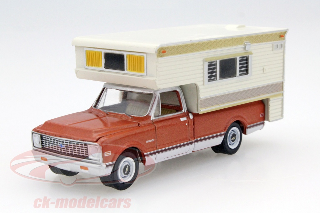 Greenlight 1:64 Chevrolet C10 Cheyenne 年 1971 オレンジ / ベージュ 29838 モデル 車 ...