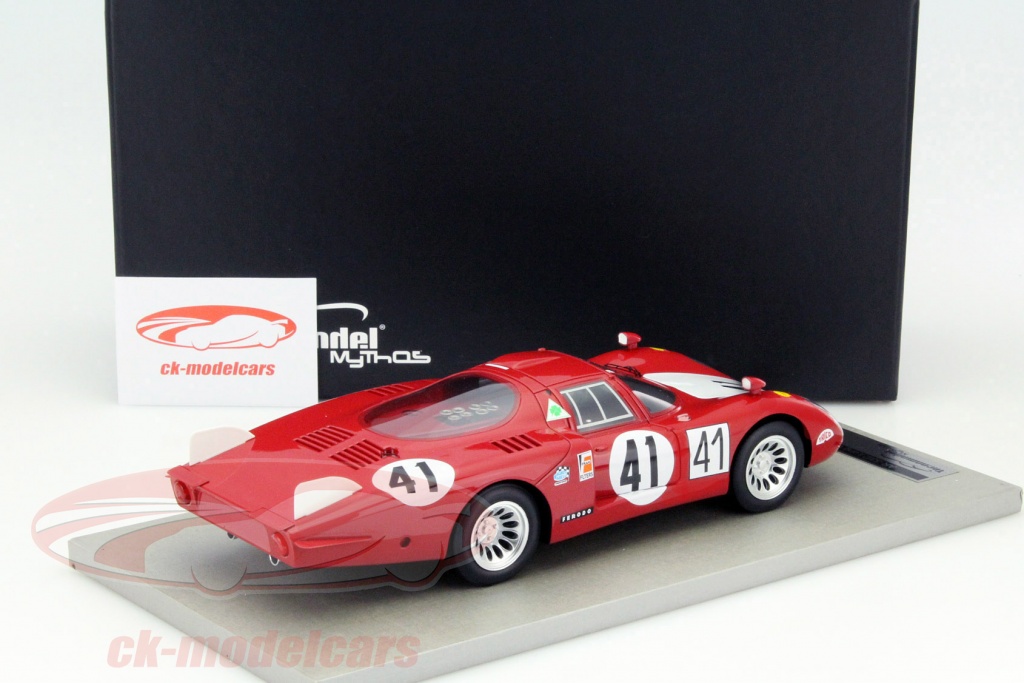 Tecnomodel 1:18 Alfa Romeo 33.2 Coda Lunga #41 24h LeMans 1968 ...