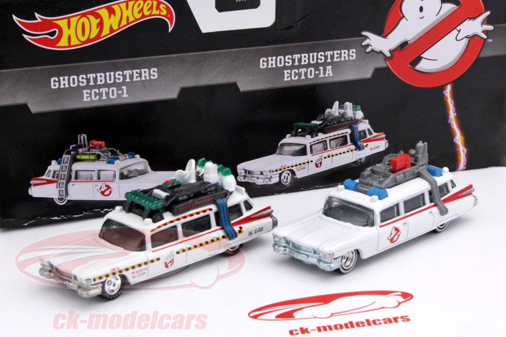 HotWheels 1:64 2-Car set Ghostbusters Ecto-1 e Ecto-1A 1984 DVG08 modello auto DVG08 887961368406