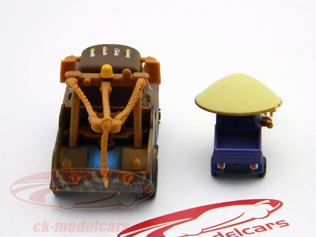 Mattel 1:43 Disney Pixar Cars 2 Set mit Hook, Zen Meister Pitty V2833 ...