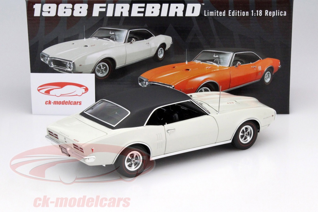 GMP 1:18 Pontiac Firebird Year 1968 ivory 1805206 model car 1805206
