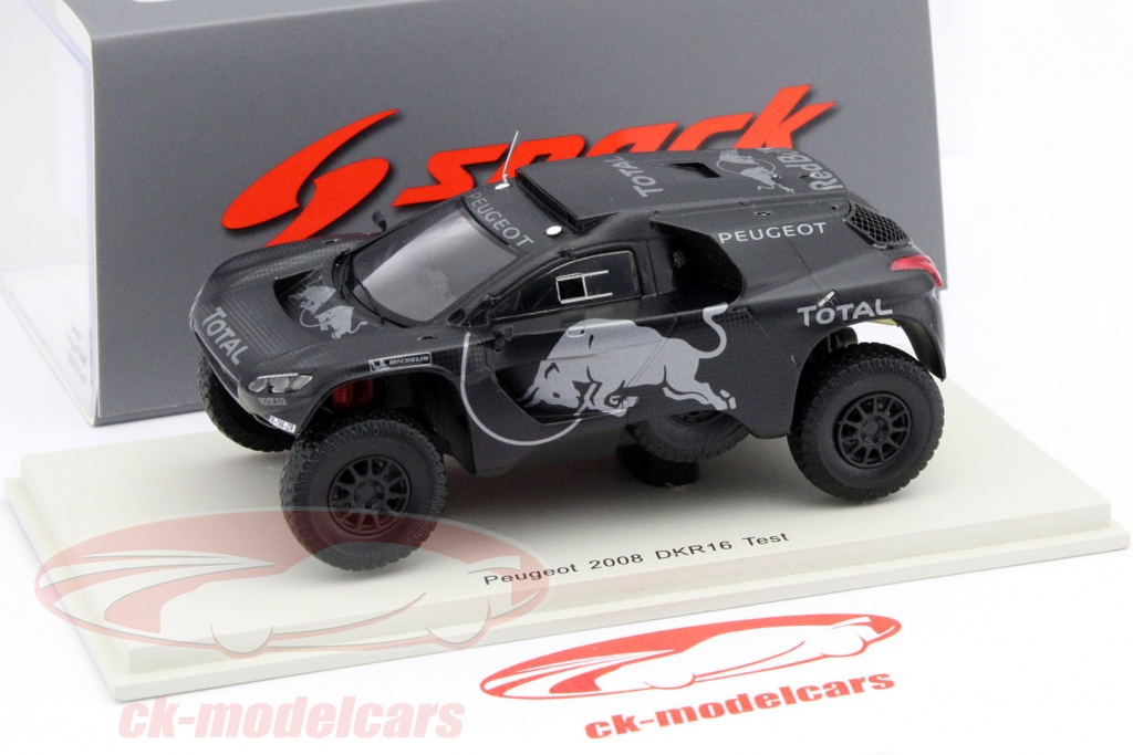 Spark 1:43 Peugeot 208 DKR16 Test Car S4949 model car S4949 9580006949493