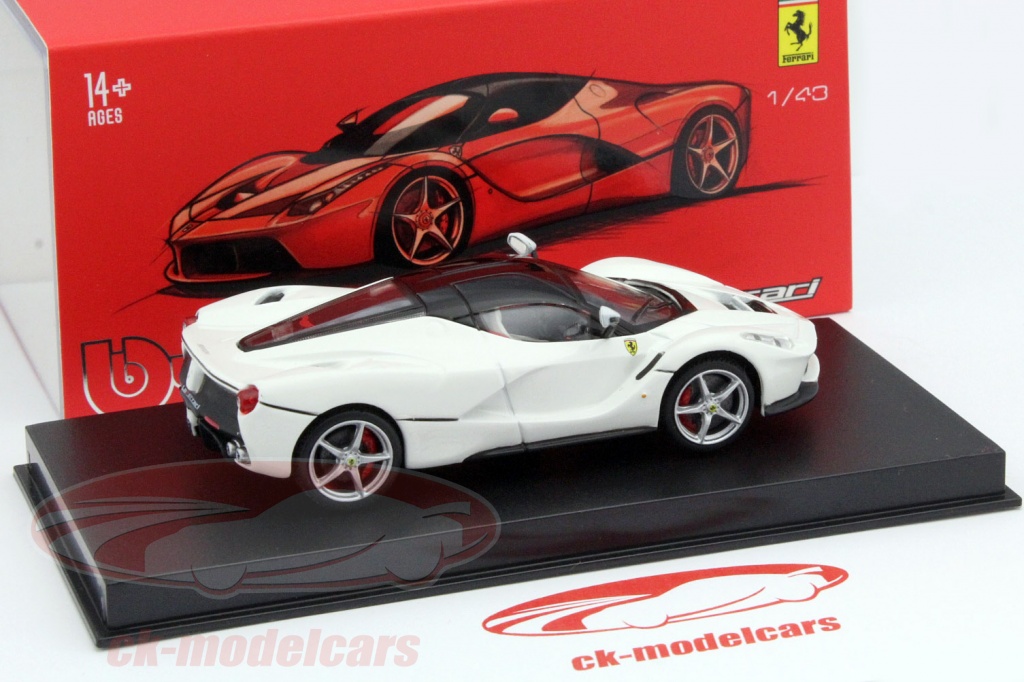 Bburago 1:43 Ferrari LaFerrari white Signature 18-36902 model car 18 ...