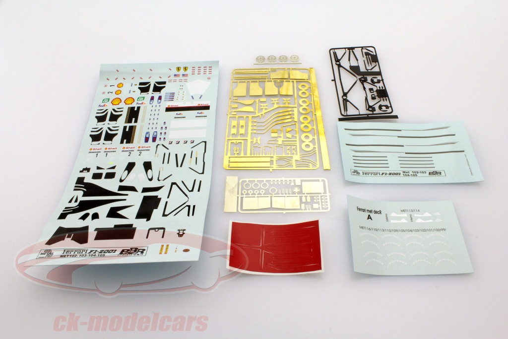 BBR Models 1:43 Ferrari F1 2001 Belgium GP formula 1 2001 kit MET105 ...