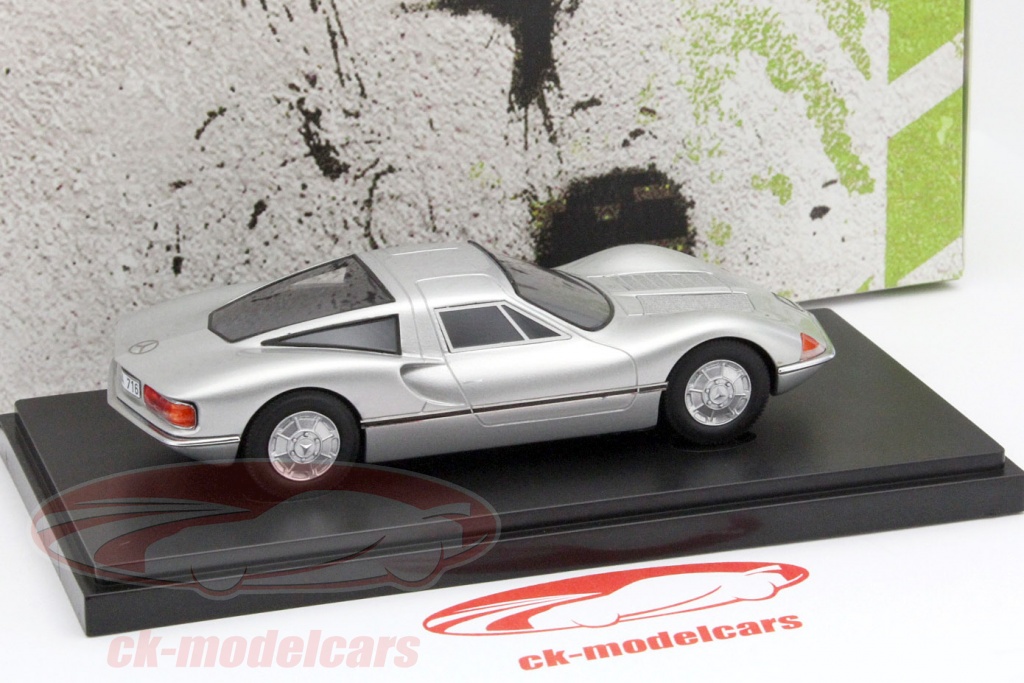 AutoCult 1:43 Mercedes-Benz C111 Sacco-Studie Baujahr 1969 silber 06008 Modellauto 06008 06008