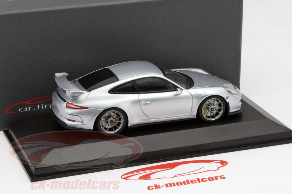 Minichamps 1:43 Porsche 911 (991) GT3 rhodium silber metallic ...