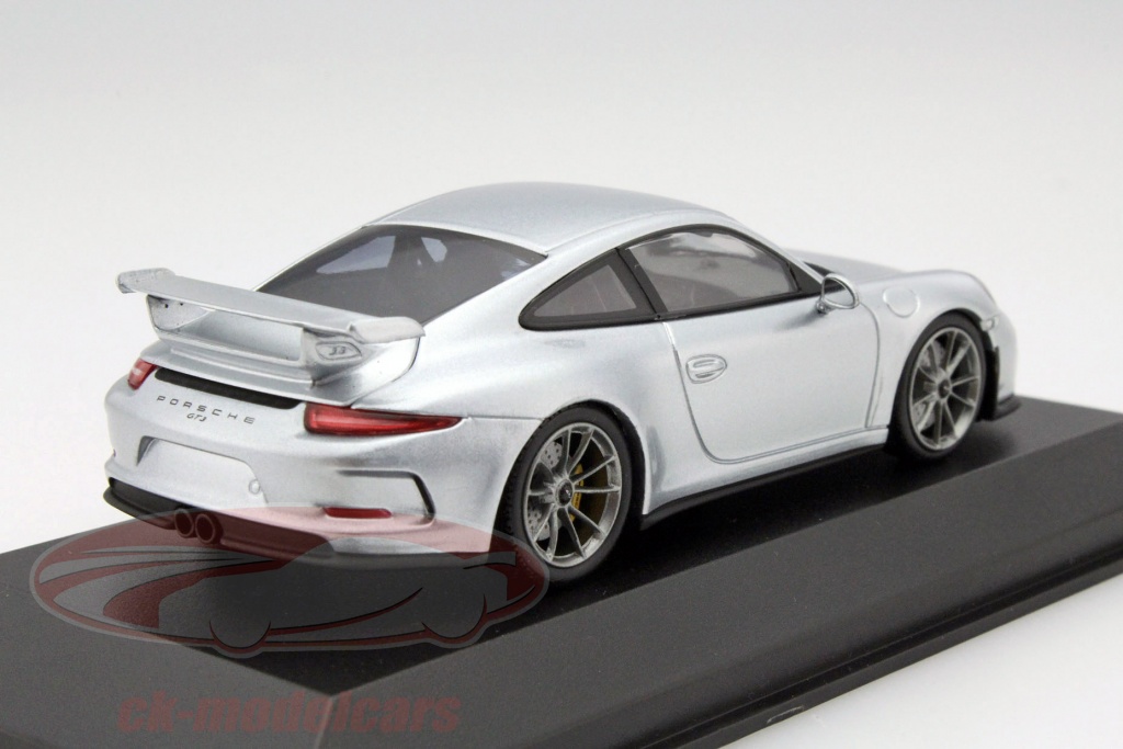 Minichamps 1:43 Porsche 911 (991) GT3 rhodium silber metallic ...
