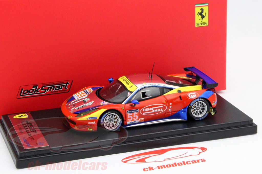 LookSmart 1:43 Ferrari 458 Italia #55 24h LeMans 2015 Cameron, Mortimer ...