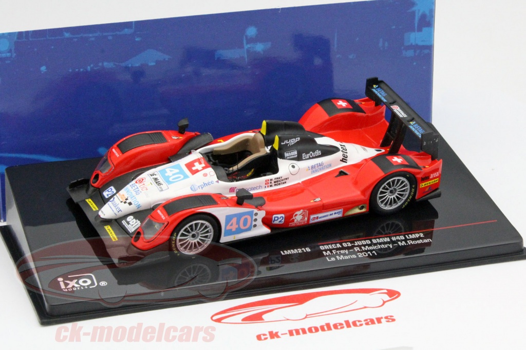 Ixo 1:43 Oreca 03-Judd BMW #40 LMP2 24h LeMans 2011 Frey / Meichtry ...