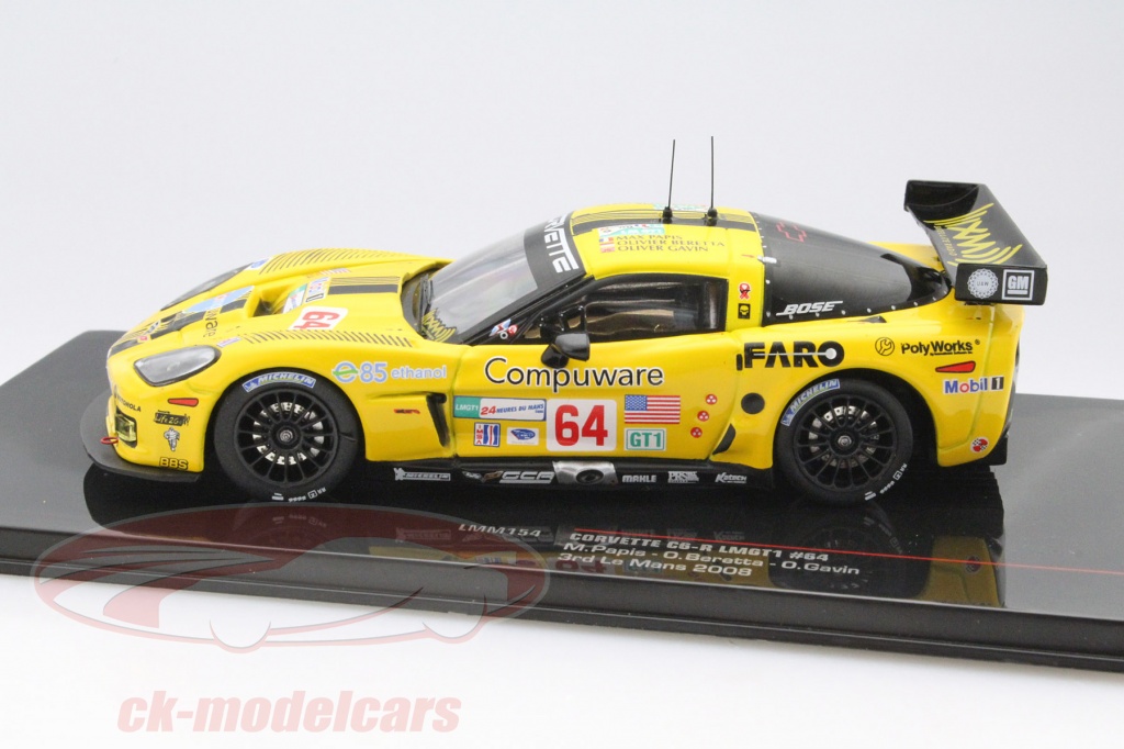 Ixo 1:43 Corvette C6-R LMGT1 #64 3. Space 24h LeMans 2008 Beretta ...
