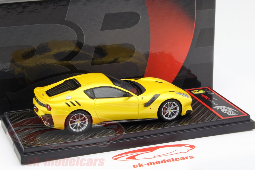 BBR Models 1:43 Ferrari F12 TDF Year 2015 yellow BBRC177A model car ...