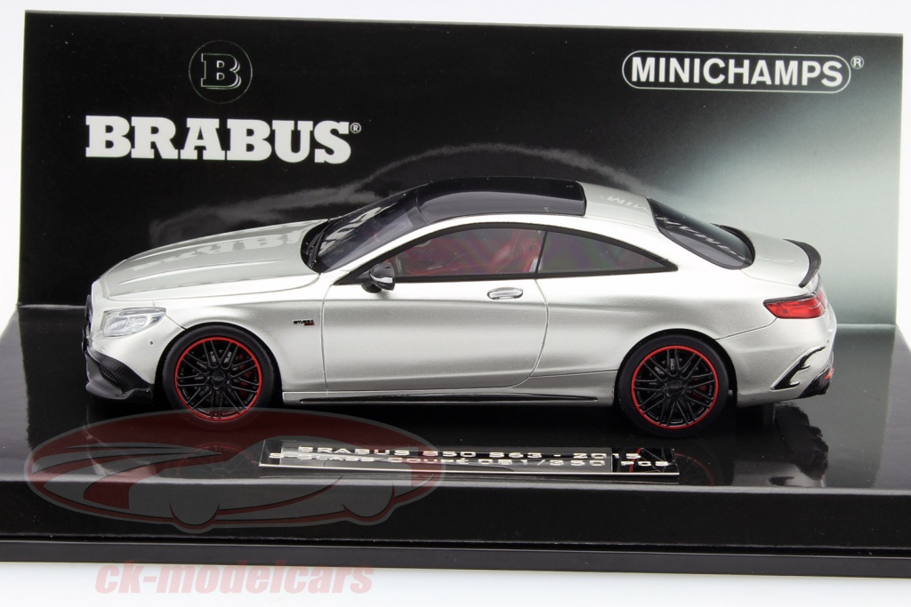 Minichamps 1:43 Brabus 850 (S63) S-Class Year 2015 gray 437034221 model ...