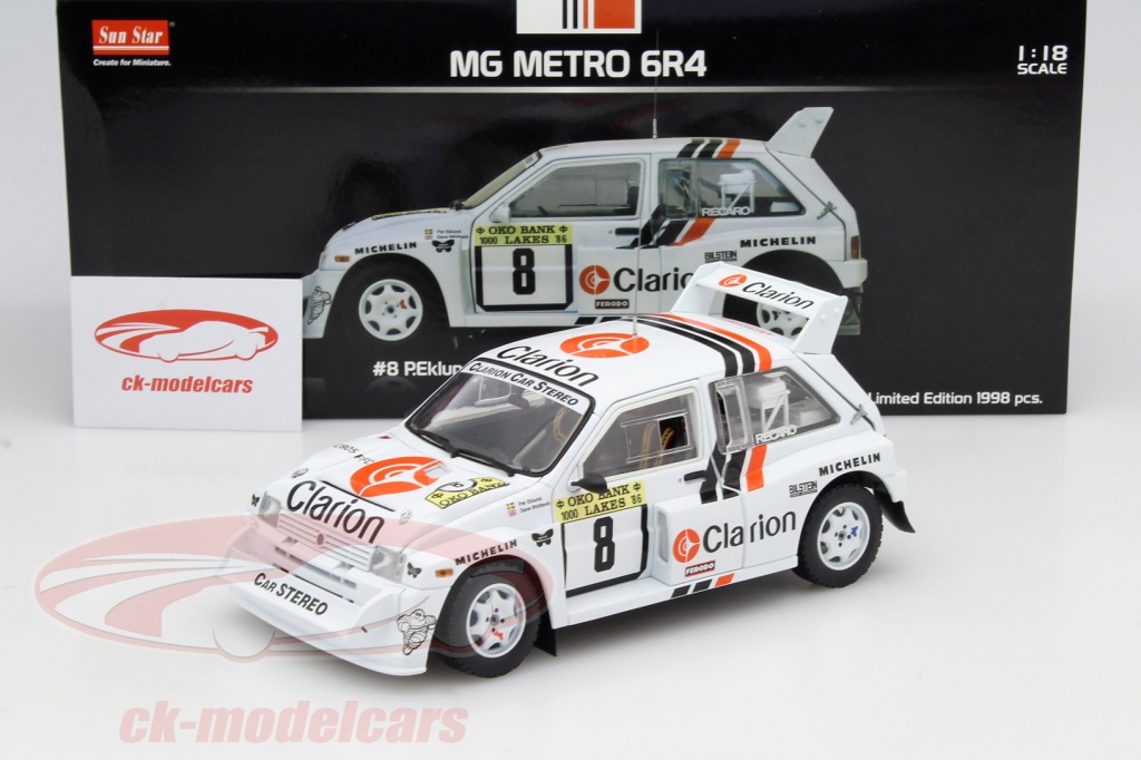 Sun Star Models 1:18 MG Metro 6R4 #8 1000 Lakes Rally 1986 Eklund ...