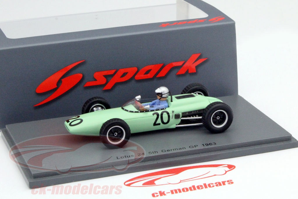 Spark 1:43 Jim Hall Lotus 24 #20 Germany GP formula 1 1963 S4825 model ...