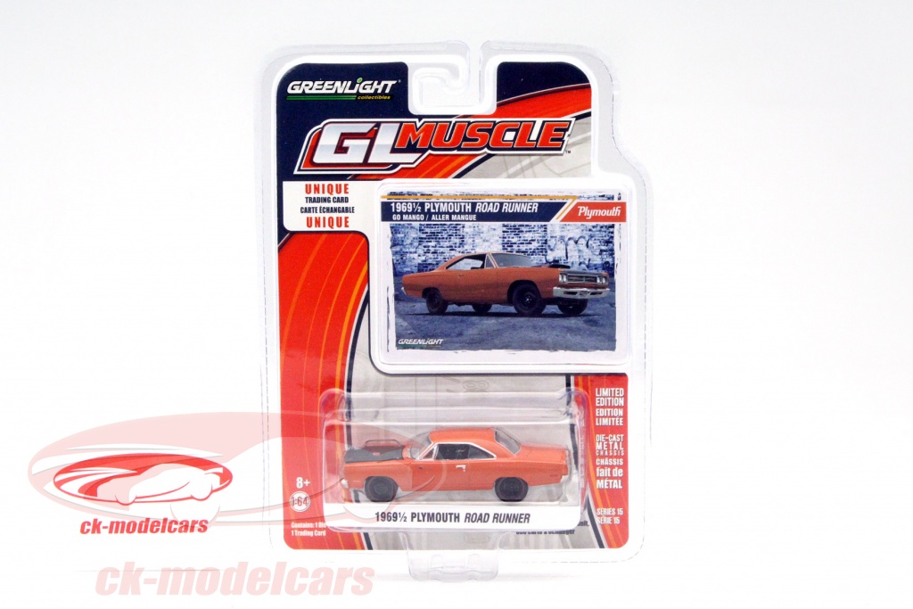 Greenlight 1:64 Plymouth Road Runner 年 1969 オレンジ 13150 モデル 車 13150 ...