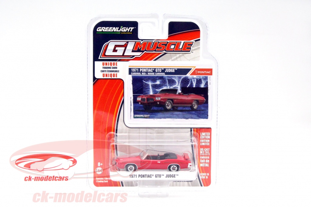Greenlight 1:64 Pontiac GTO Judge 年 1971 赤 13150 モデル 車 13150 812982022334