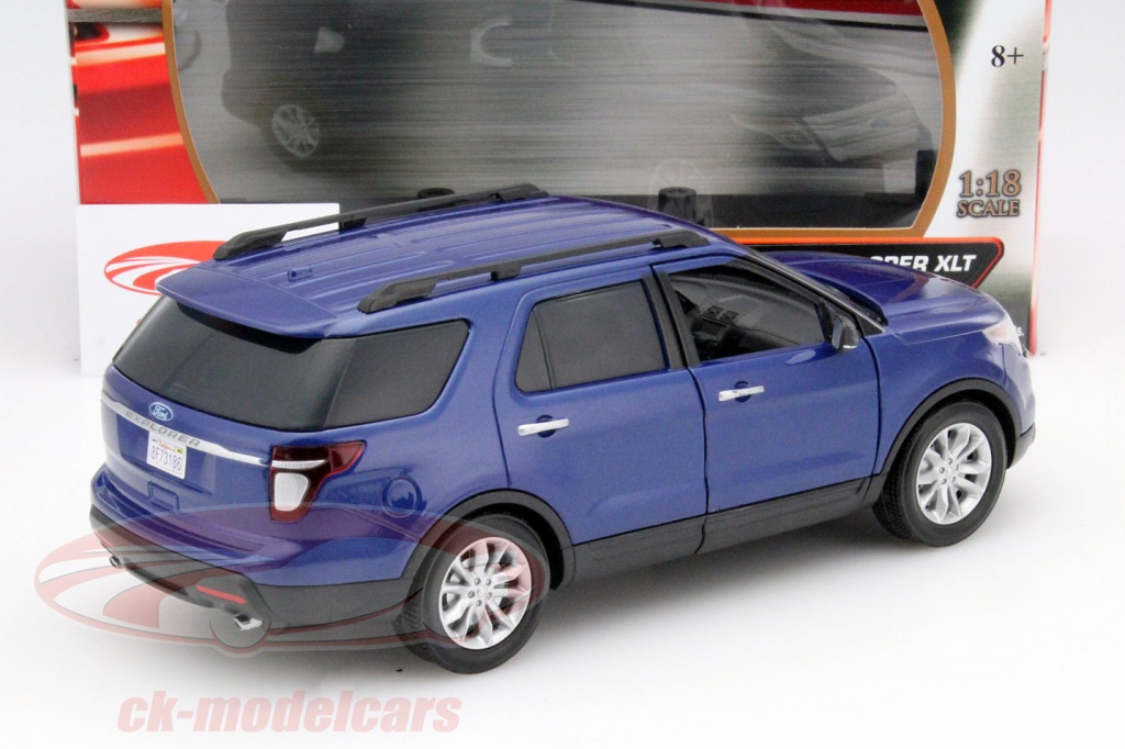 MotorMax 1:18 Ford Explorer XLT Year 2015 blue 73186 model car 73186 ...