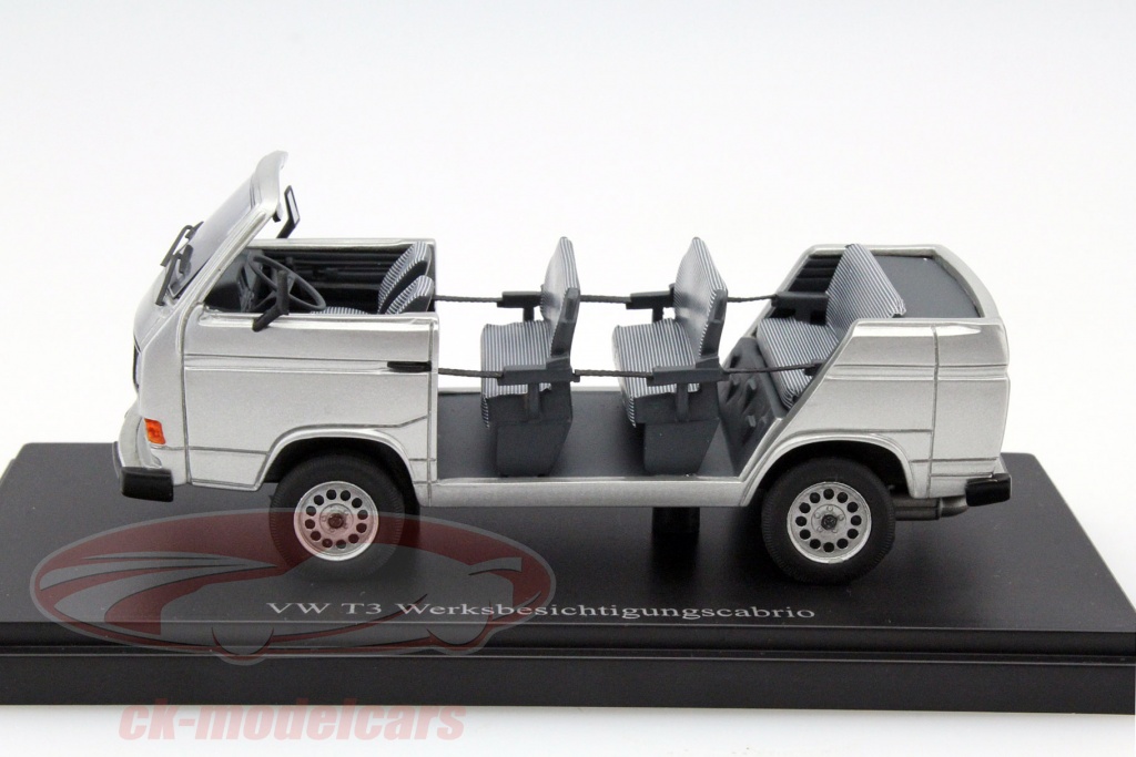 AutoCult 1:43 Volkswagen VW T3 工場見学カブリオ 年 1982 銀 06002 モデル 車 06002 06002