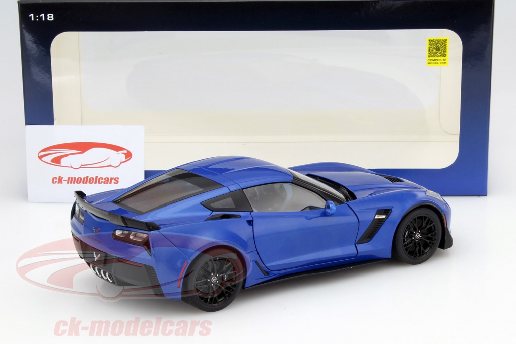 AUTOart 1:18 Chevrolet Corvette C7 Z06 Year 2014 laguna blue 71265 ...