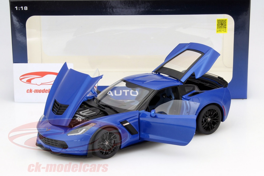 AUTOart 1:18 Chevrolet Corvette C7 Z06 年 2014 潟 ブルー 71265 モデル 車 71265 ...