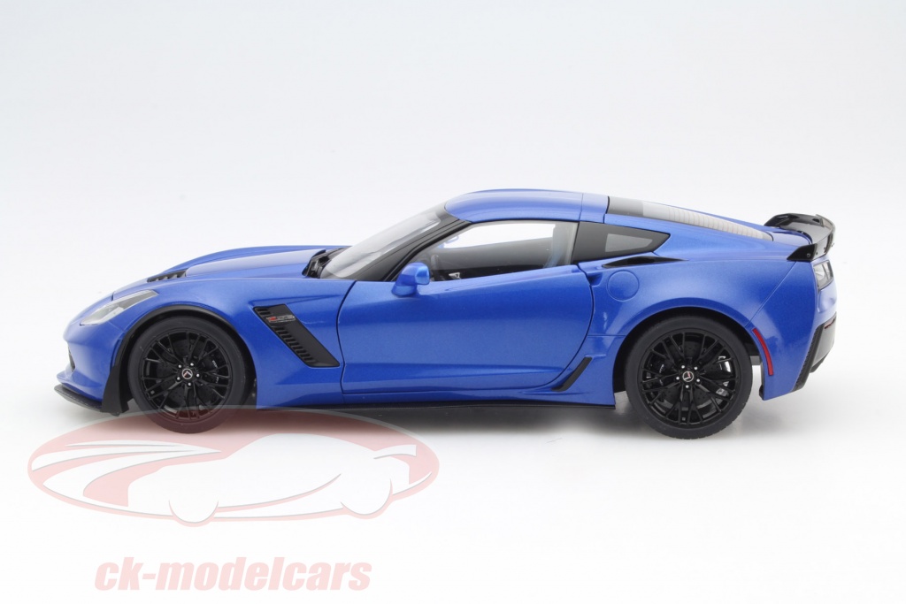 AUTOart 1:18 Chevrolet Corvette C7 Z06 Year 2014 laguna blue 71265 ...