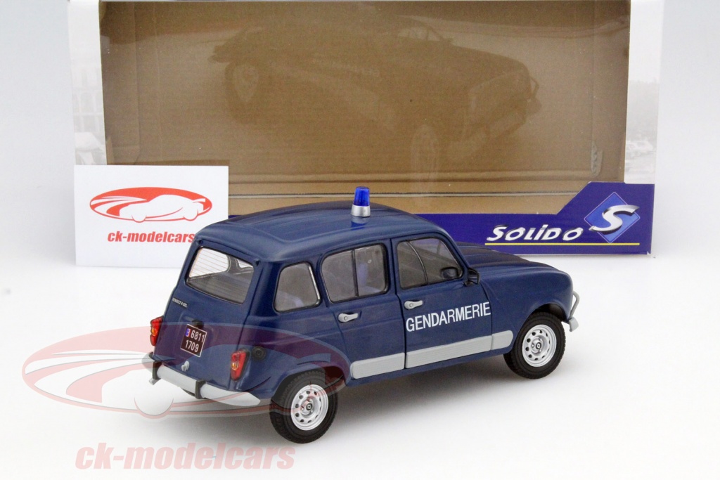 Solido 1:18 Renault 4L Turbo police Year 1962 blue S1800104 model car ...
