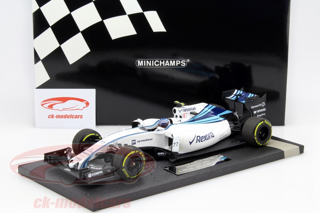 Minichamps 1:18 Valtteri Bottas Williams FW37 #77 Abu Dhabi GP formula ...