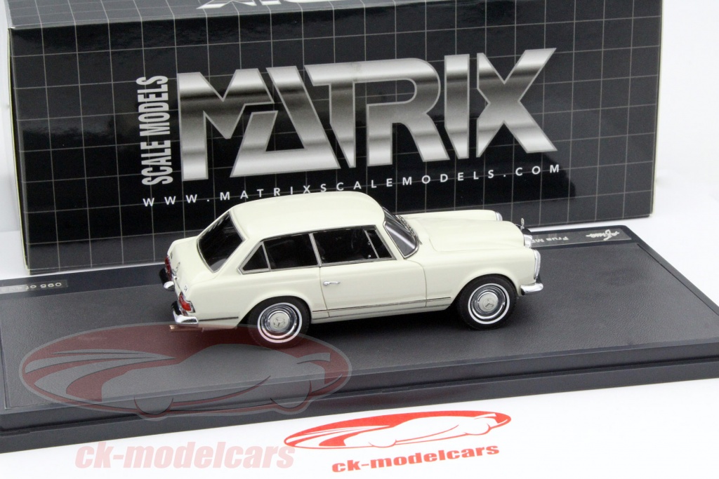 Matrix 1:43 Mercedes-Benz 230 SLX Frua Combi Year 1966 white MX51302 ...