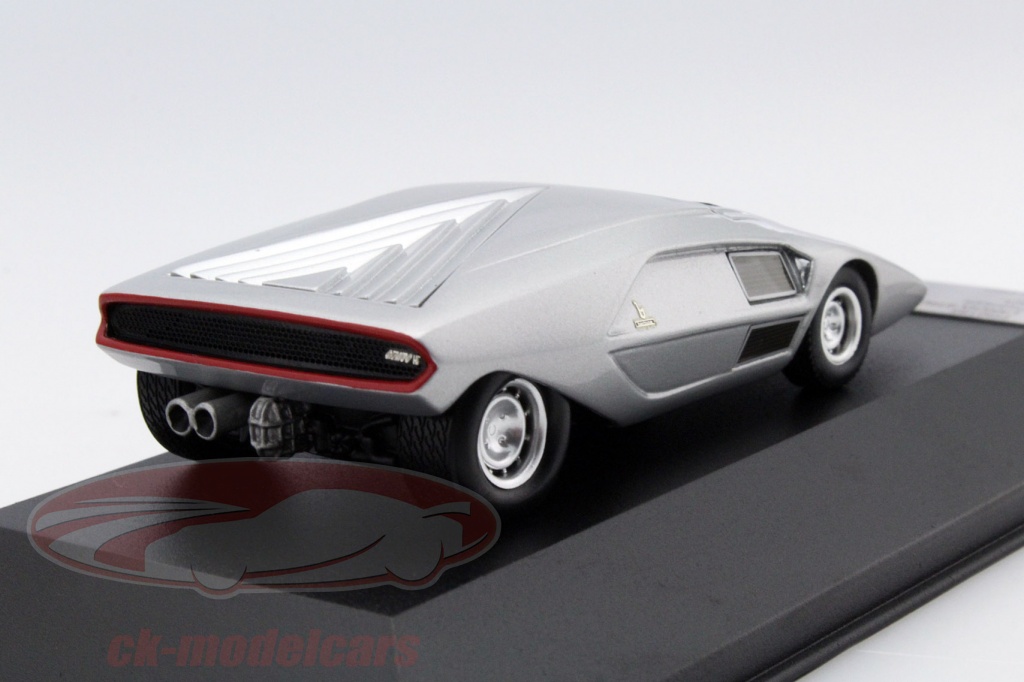 Premium X 1:43 Lancia Stratos Zero Prototype Year 1971 silver metallic ...