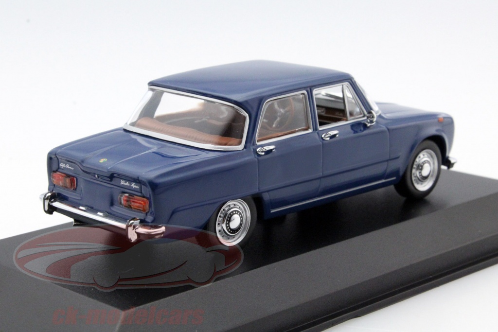 Minichamps 1:43 Alfa Romeo Giulia 1600 Year 1970 blue 400120908 model ...
