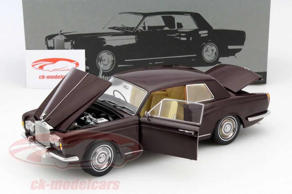 ParagonModels 1:18 Rolls Royce MPW 2 Doors Coupe RHD Year 1968 burgundy ...