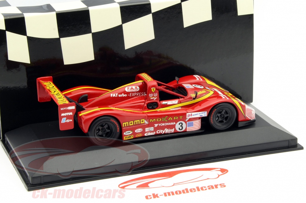 Minichamps 1:43 Ferrari 333 SP #3 24h LeMans 1998 Moretti, Baldi, Theys 430987603 modèle voiture ...