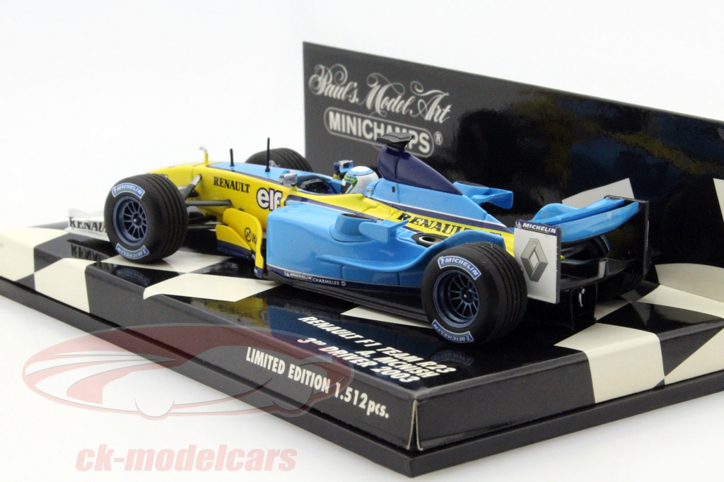 Minichamps 1:43 Allan McNish Renault R23 #34 formula 1 2003 400030034 ...