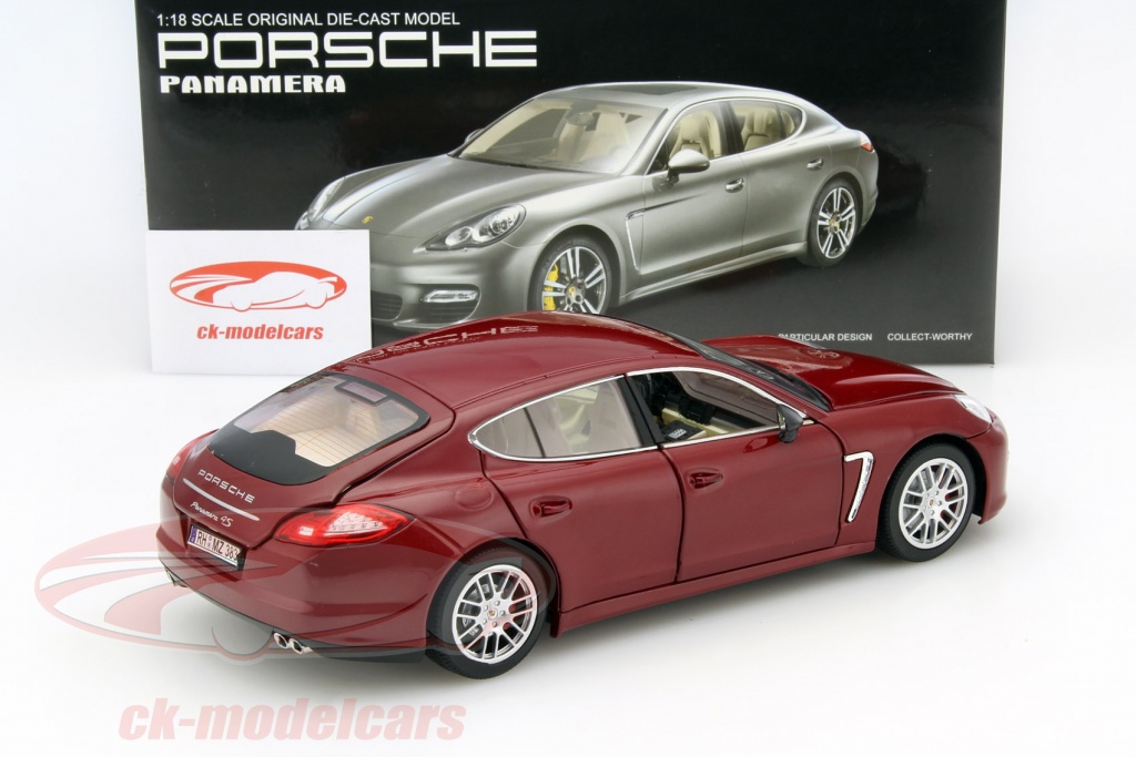 MZ Model 1:18 Porsche Panamera 4S Year 2013 red-brown MZ2017 model car ...