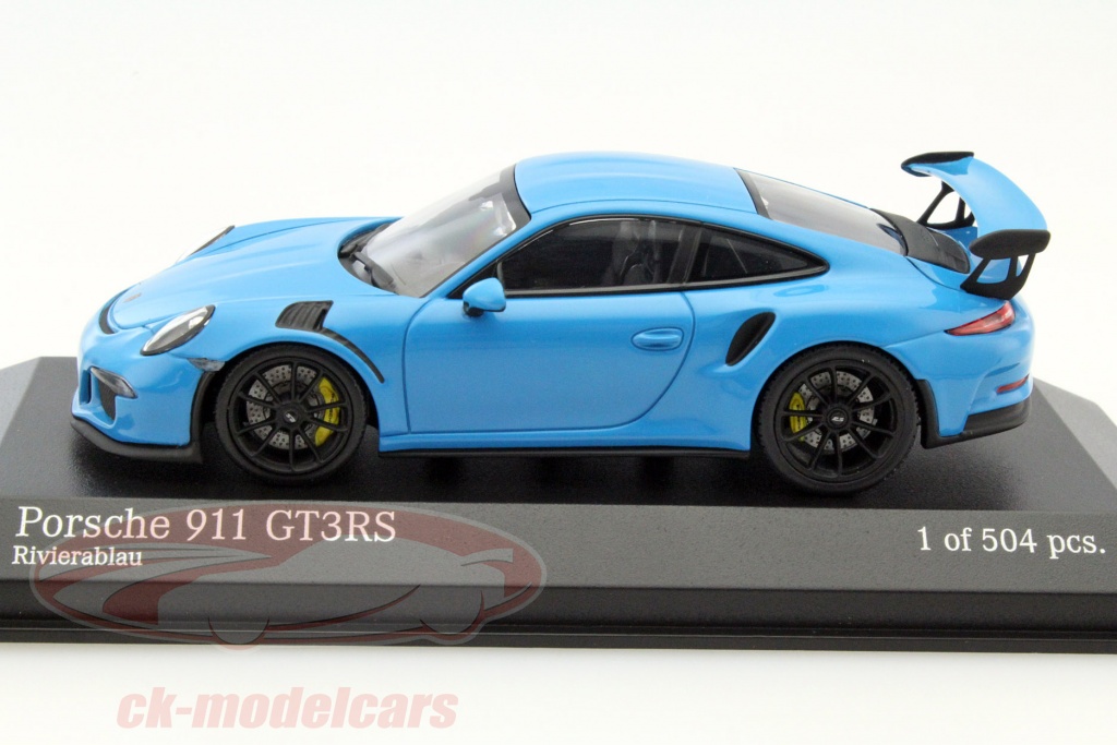 Minichamps 1:43 Porsche 911 (991) GT3 RS Year 2014 riviera blue ...