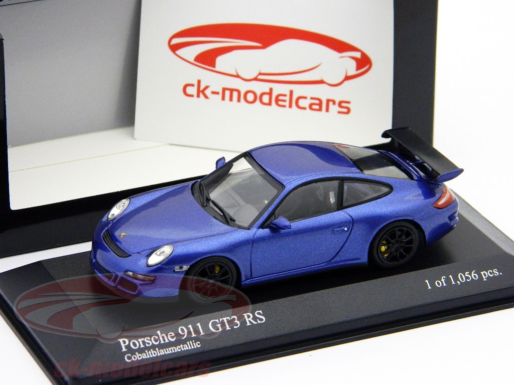 Minichamps 1:43 Porsche 911 GT3 RS Bj. 2006 cobalt blue metallic 400066001 model car 400066001 ...