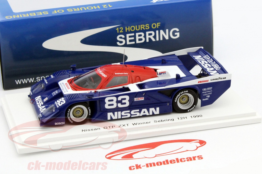 Spark 1:43 Nissan GTP ZX-T #83 Winner 12h Sebring 1990 Daly, Earl ...