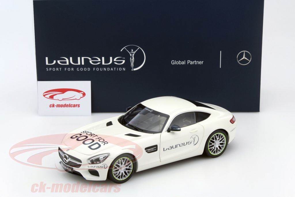 Norev 1:18 Mercedes-Benz AMG GT S C190 Laureus Foundation diamond white ...