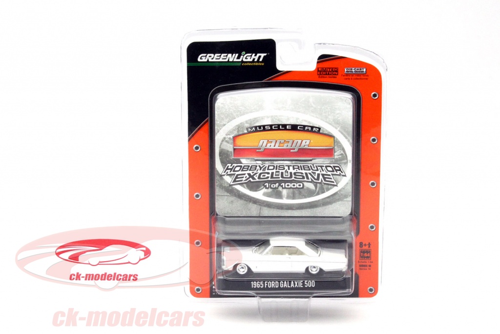 Greenlight 1:64 Ford Galaxie 500 Year 1965 white 12680 model car 12680 ...