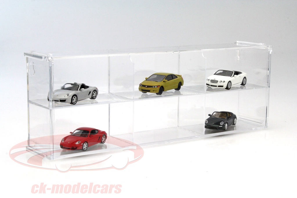 6-Car Connecting Acryl vitrine pour modèles dans le échelle 1:64 ...