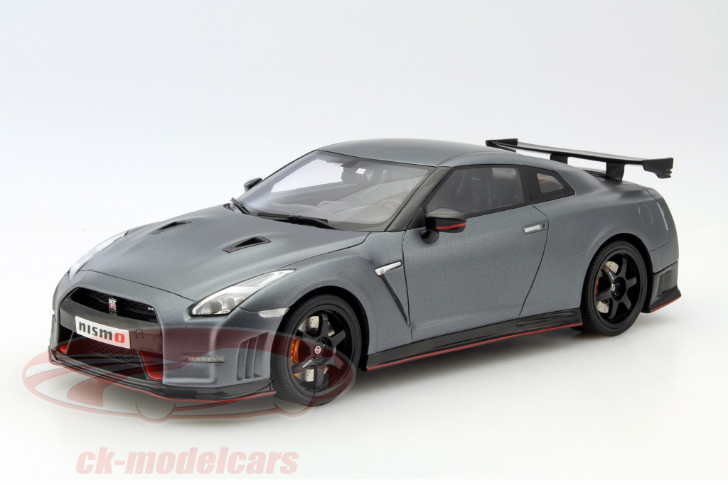 GT-SPIRIT 1:18 Nissan GT-R Nismo gris oscuro metálico ZM060 modelo ...