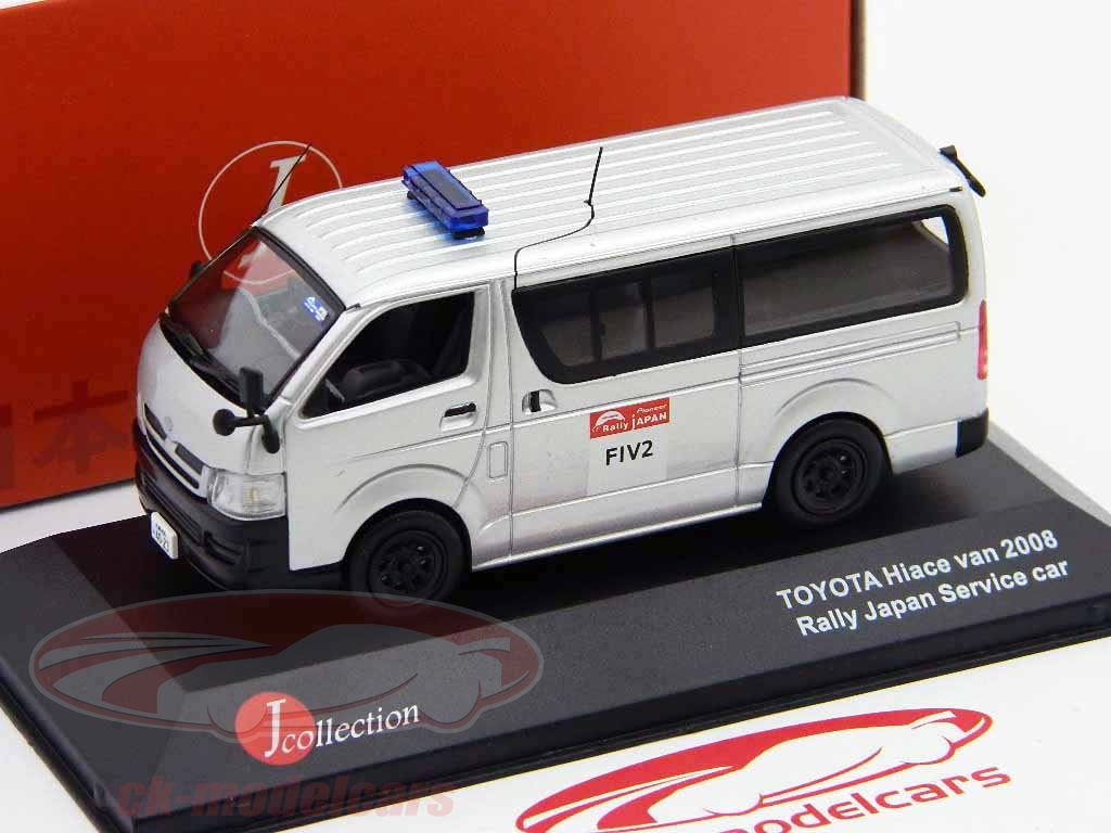 JCollection 1:43 Toyota Hiace Van model 2008 Rally Japan Car Service ...