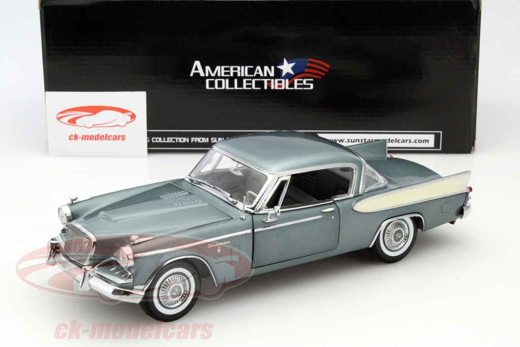 Sun Star Models 1:18 Studebaker Golden Hawk Year 1957 blue / white 6151 ...