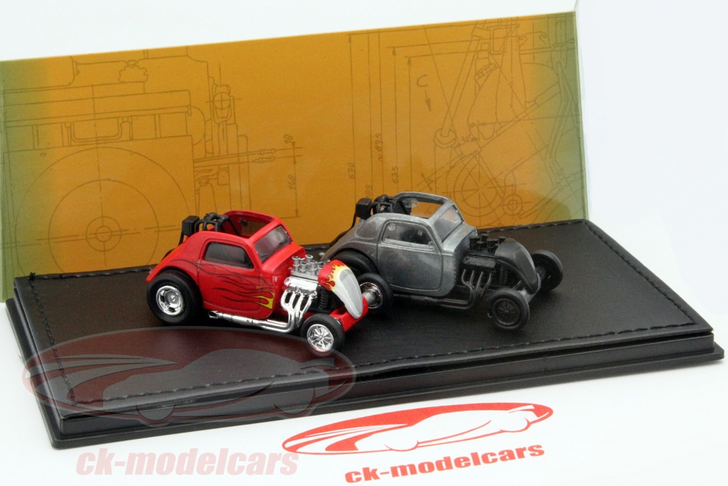 Greenlight 1:64 2-Car Set Topo Fuel Altered Dragster red / silver 29848 ...